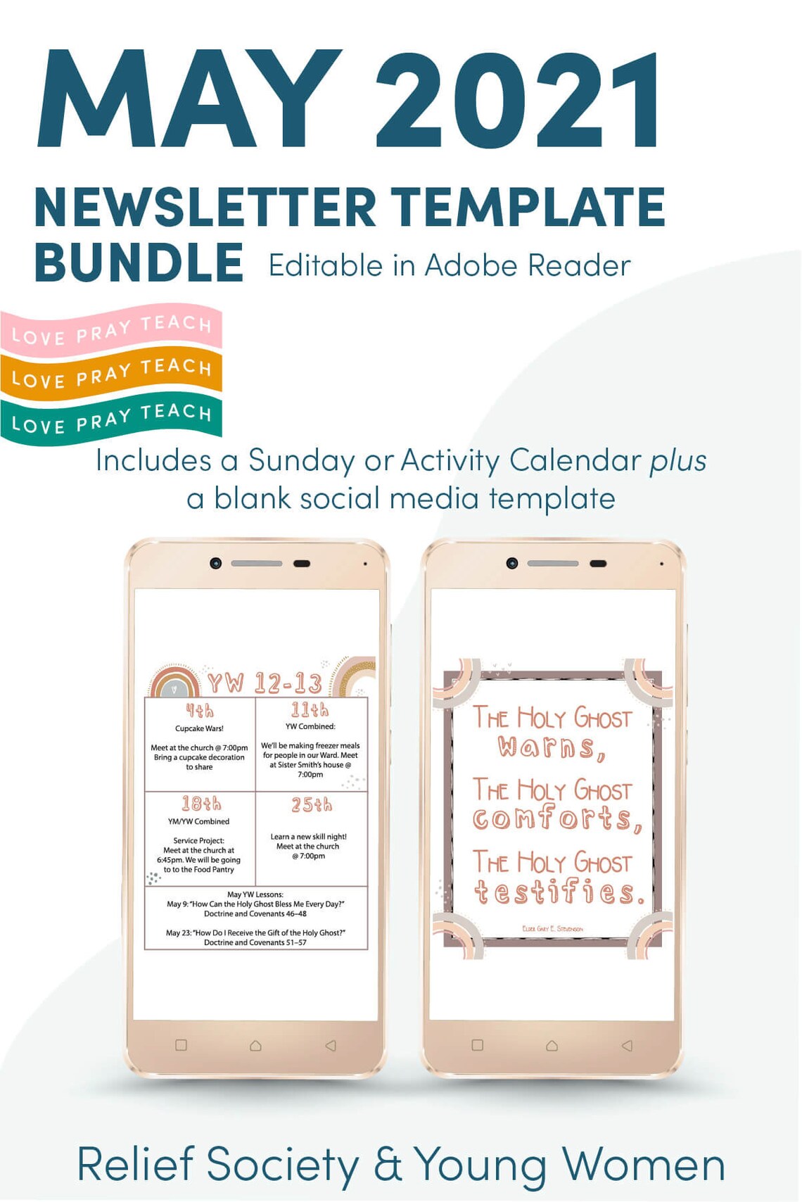 May 2021 Editable Newsletter Bundle - Etsy