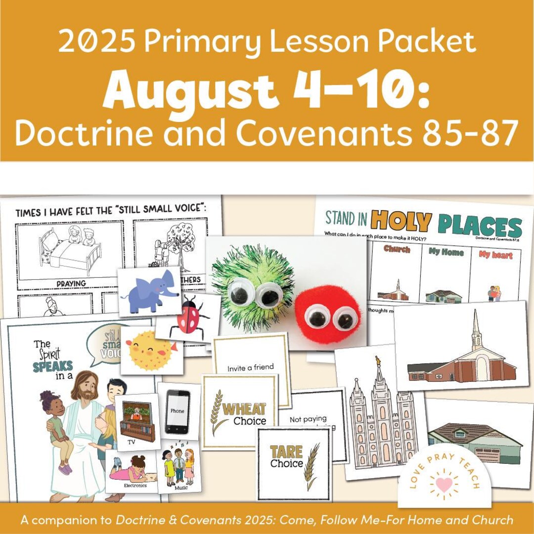 Primary August 4–10: “stand Ye in Holy Places” Doctrine and Covenants ...