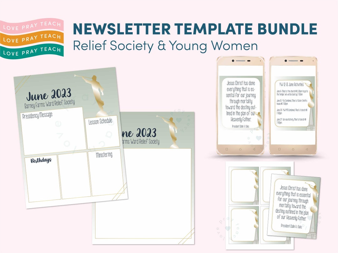 Editable Newsletter Bundle 6 - Etsy