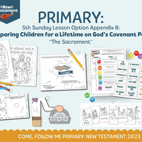 Primary Lesson the Sacrament - Etsy