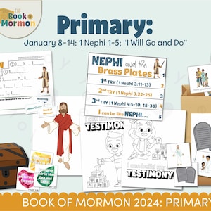 Primary Children Jan 8-14: “I Will Go and Do” | 1 Nephi 1–5 | A Companion to "book of Mormon ...