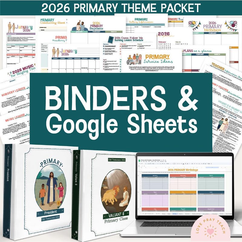Lds Primary Theme 2026 - Etsy