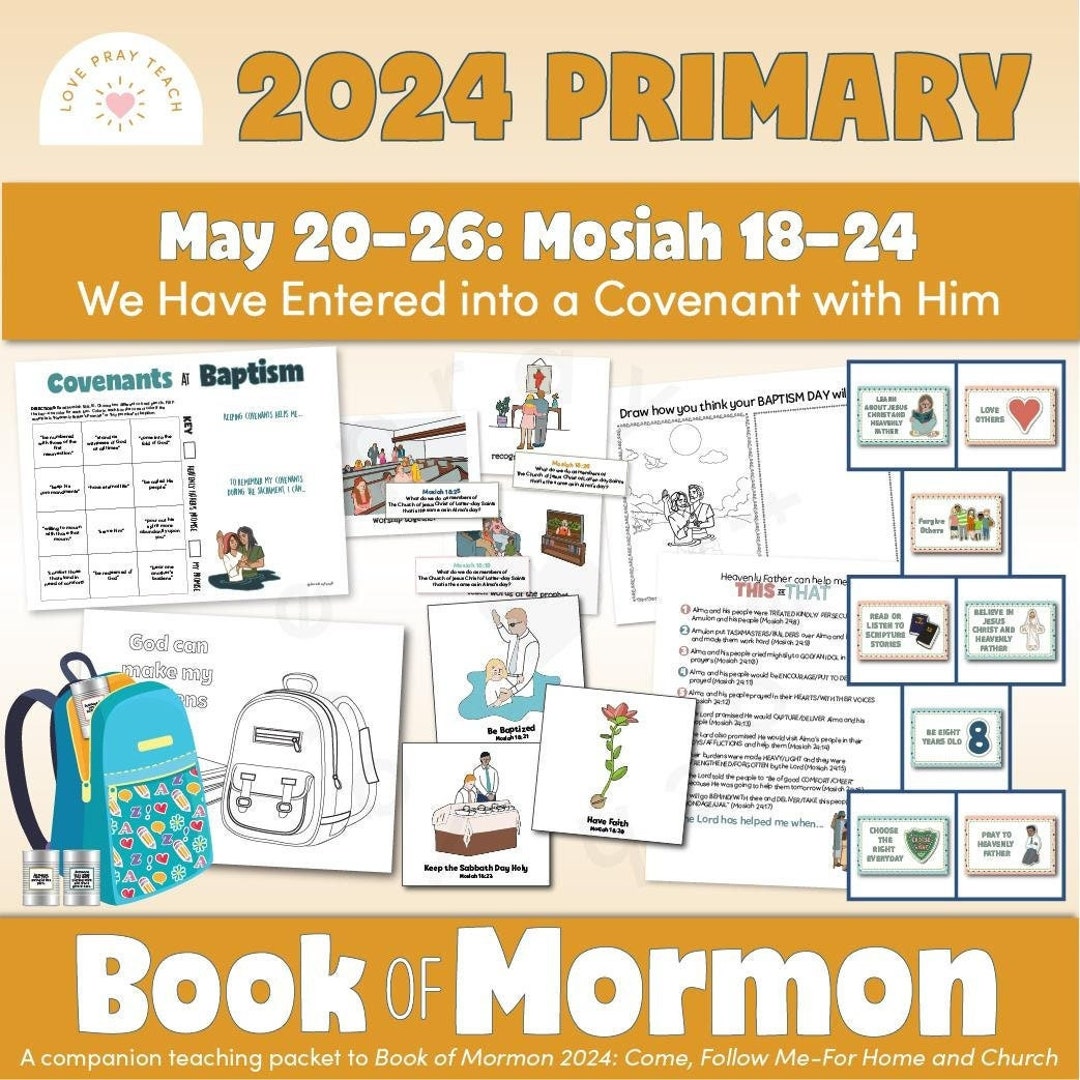 Primary Children May 20–26: We Have Entered Into a Covenant With Him ...