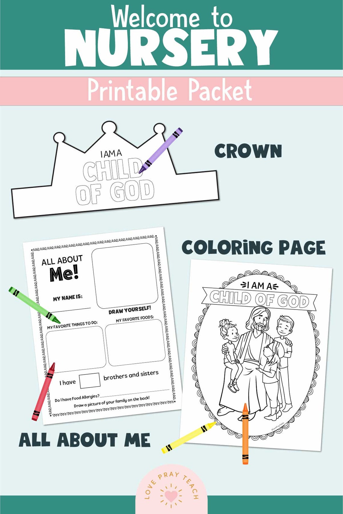 Welcome to Nursery! Printable Packet - Etsy