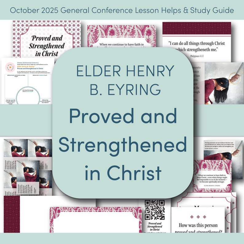 Proved and Strengthened in Christ by Elder Henry R. Eyring | October ...