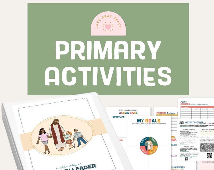 LDS Primary Activity Days Guide, LDS Primary Theme 2025, Children and ...
