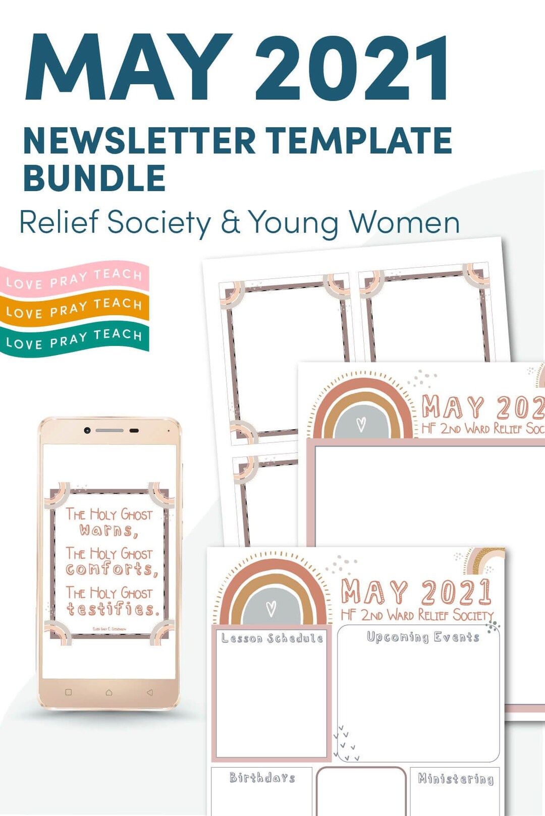 May 2021 Editable Newsletter Bundle - Etsy