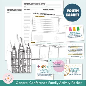 General Conference Activity Packet - Etsy