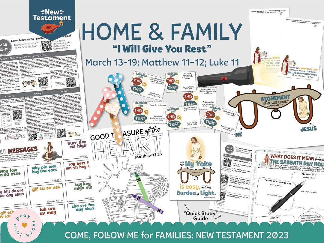 Come, Follow Me—for Individuals and Families: March 13-19,“I Will Give ...