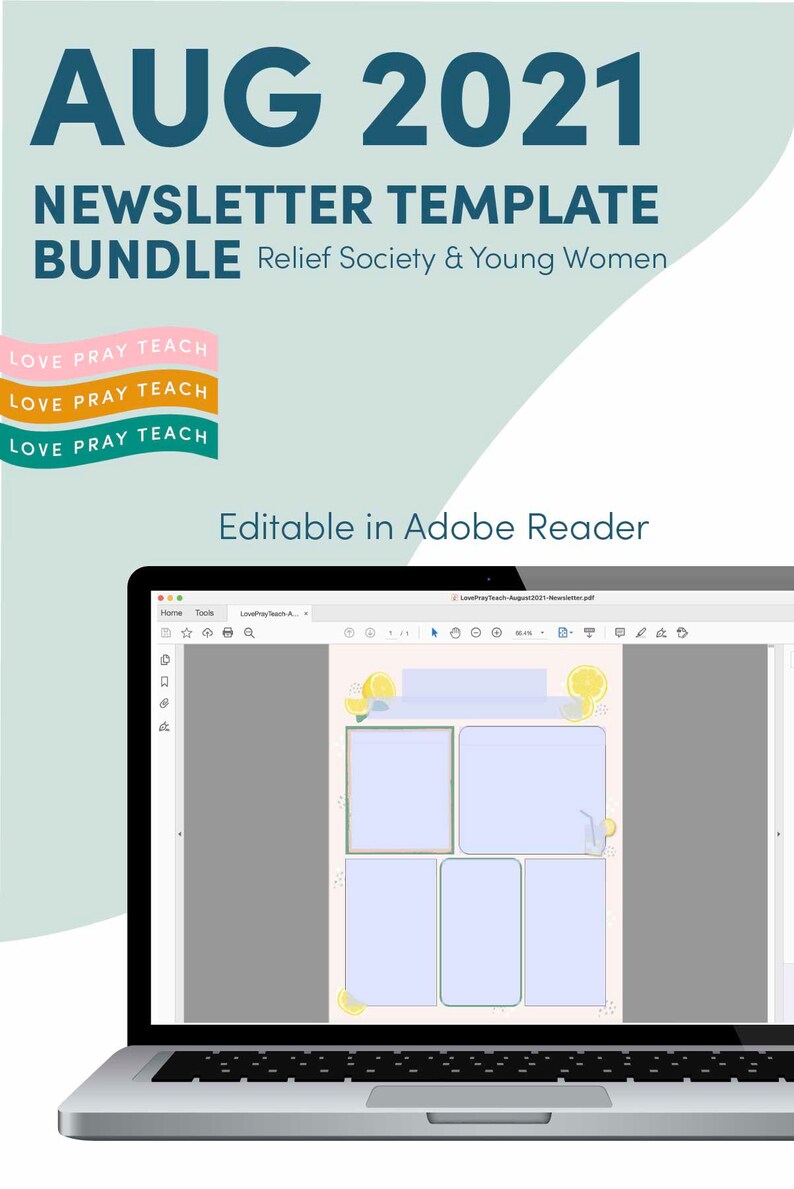 August 2021 Editable Newsletter Bundle | Etsy