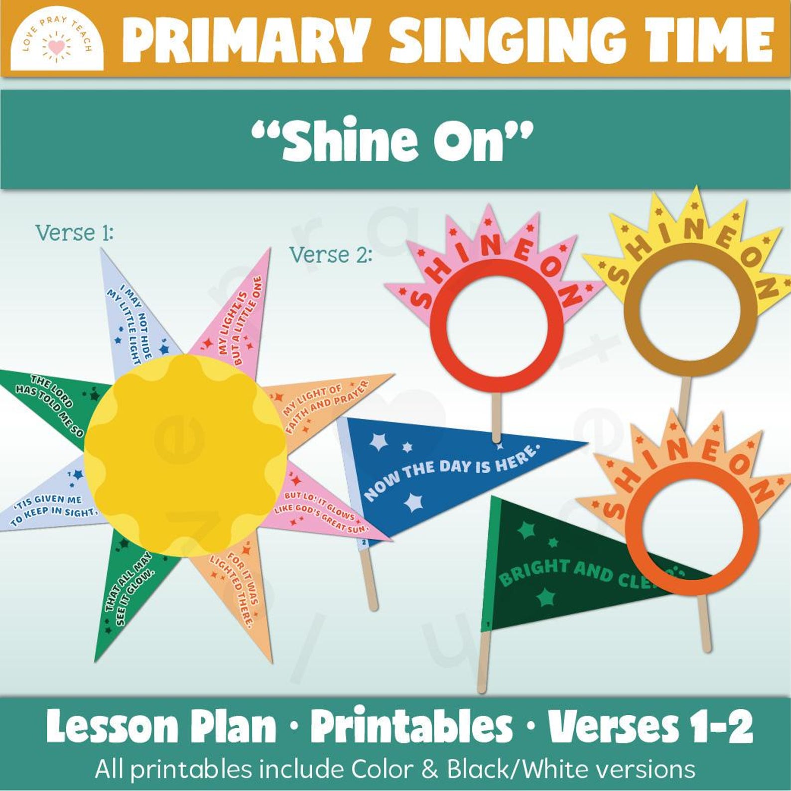 Primary- Singing Time: “shine On" - Etsy