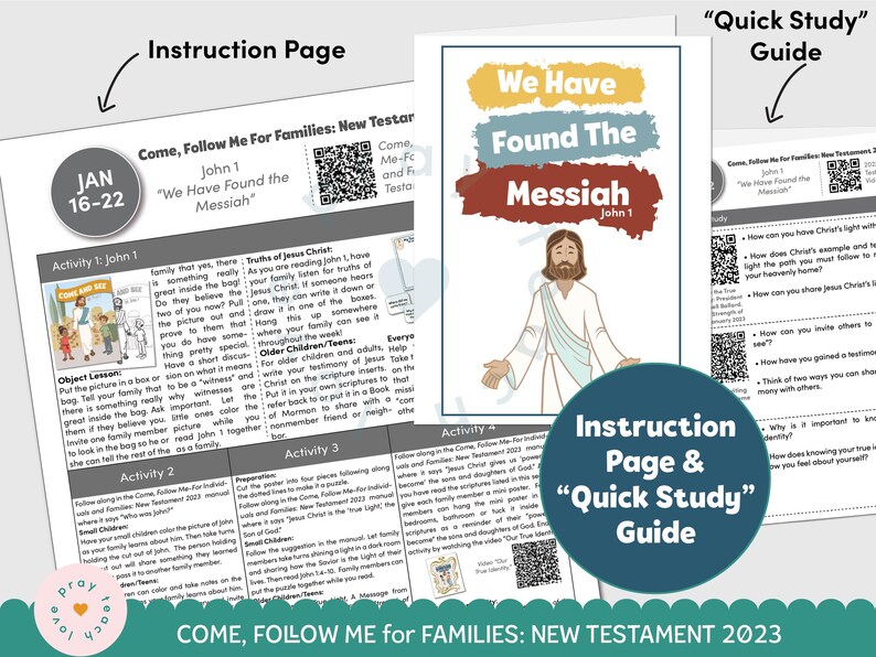 Come Follow Mefor Individuals and Families: Jan 16-22we - Etsy