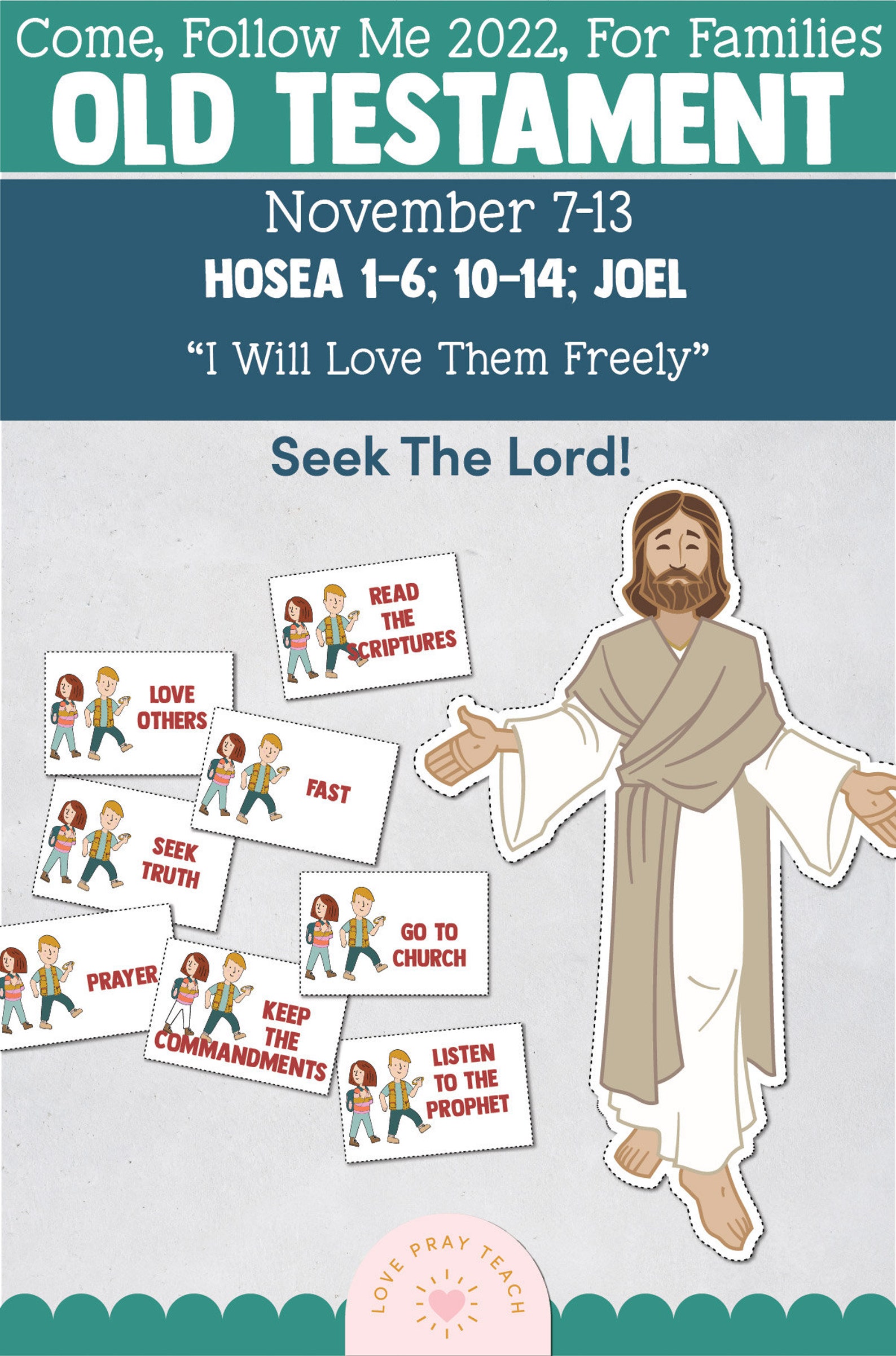 Come Follow Mefor Individuals and Families: Hosea 16 - Etsy
