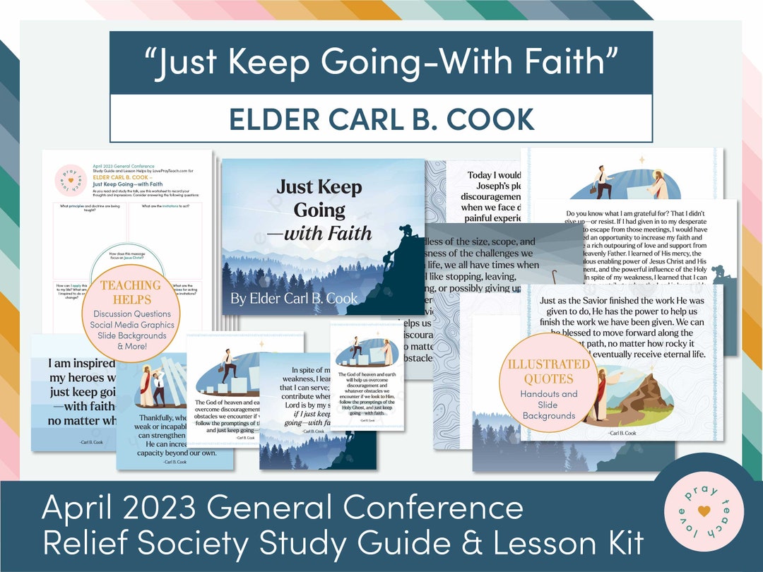 April 2023 General Conference: Elder Carl B. Cook "just Keep Going ...