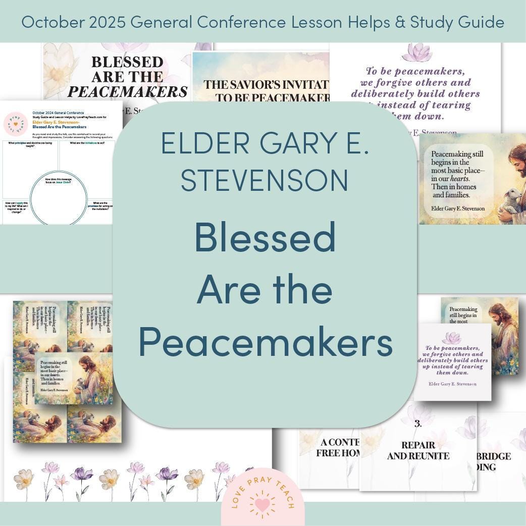 October 2025 General Conference: Elder Gary E. Stevenson "blessed Are ...