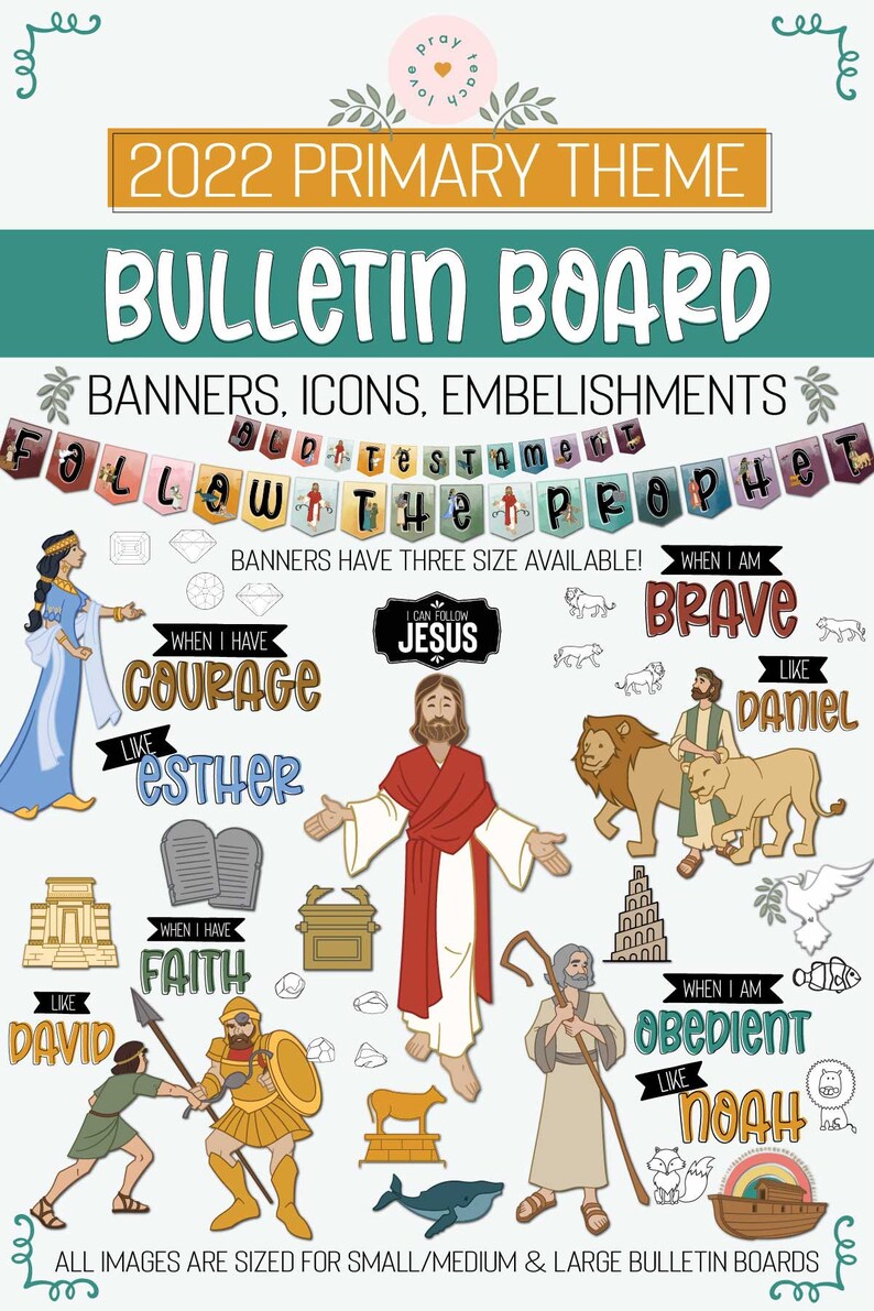 2022 Primary Old Testament Theme Packet Mega Pack - Etsy