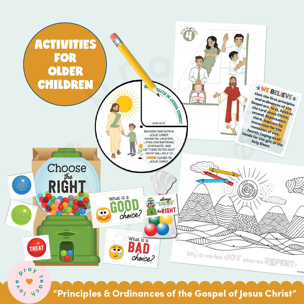 Come, Follow Me Appendix B-preparing Children for a Lifetime on God’s ...