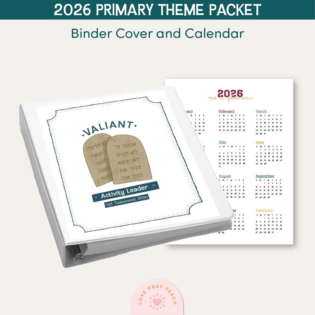 2026 Primary Theme: Valiant Activity Leaders Binders - Etsy