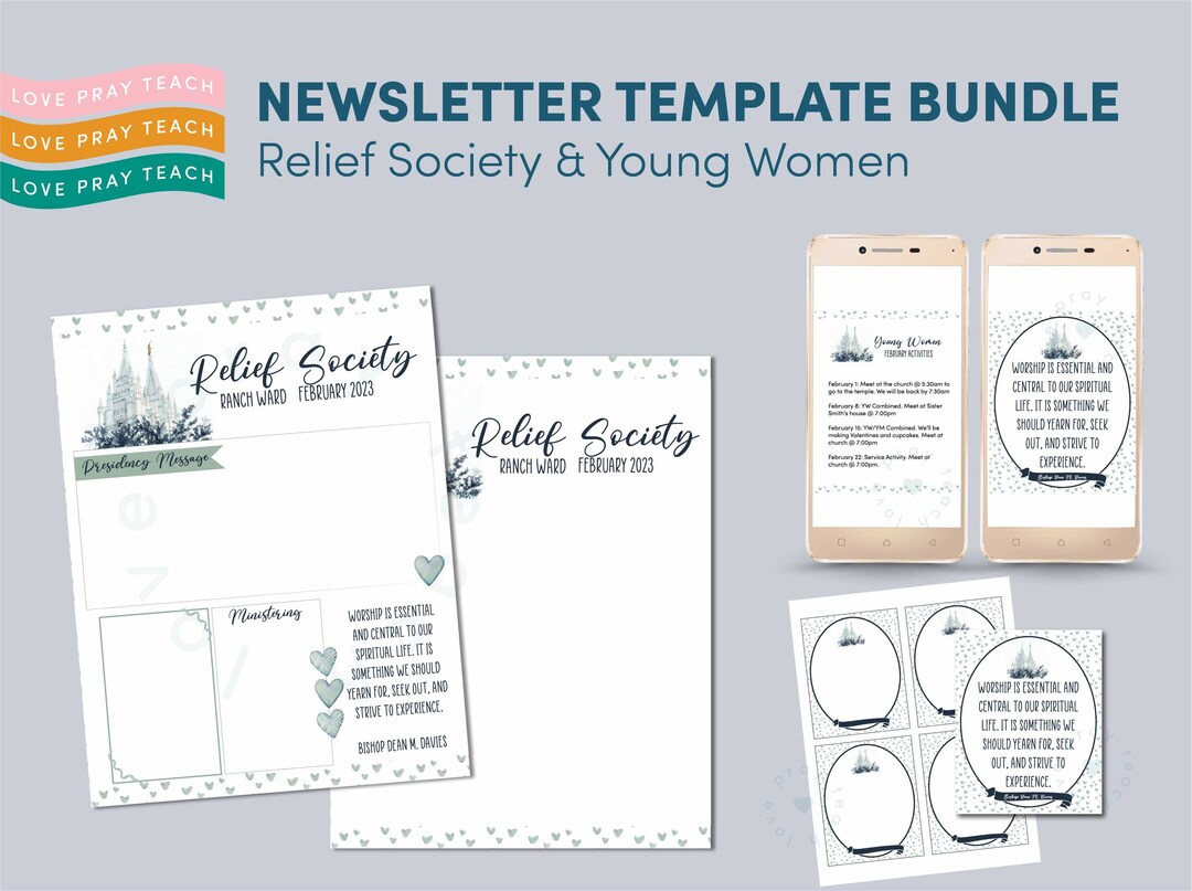 Editable Newsletter Bundle 2 - Etsy