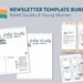 Editable Primary Newsletter Template Bundle 2 Three Designs Included - Etsy