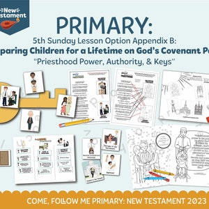 Come, Follow Me for Primary Appendix B-preparing Children for a ...