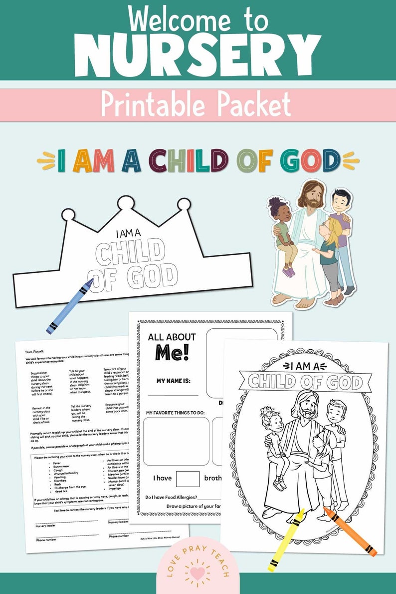 Welcome to Nursery! Printable Packet - Etsy