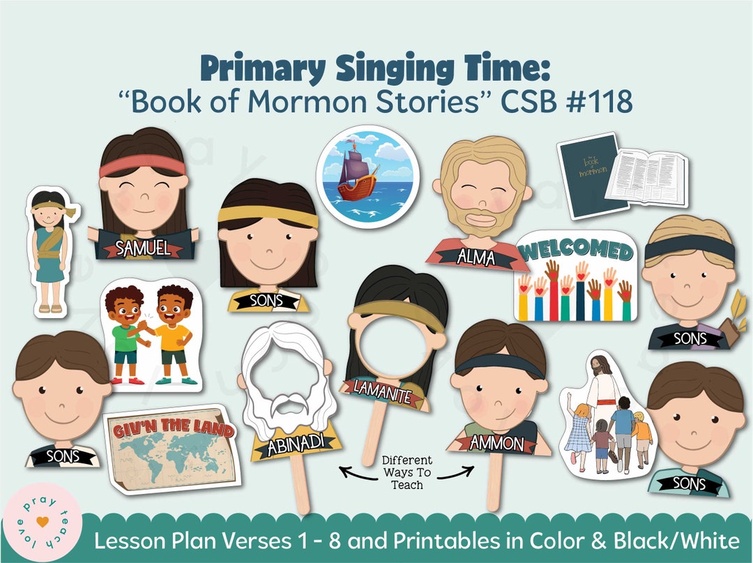 Primary Singing Time: Book of Mormon Stories - Etsy