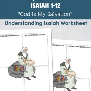 Come, Follow Me—for Individuals and Families: Isaiah 1-12 “god is My ...