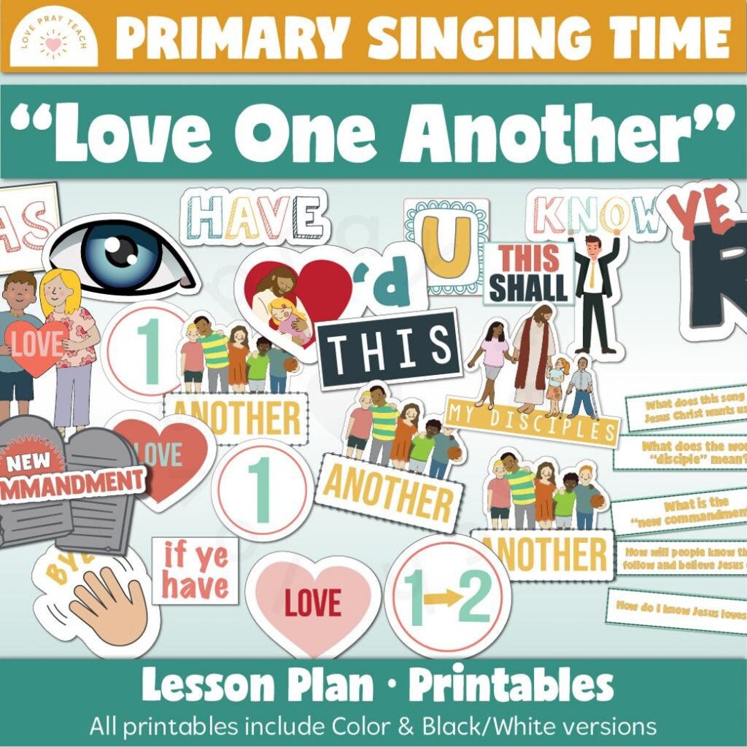 Primary Singing Time: Love One Another - Etsy