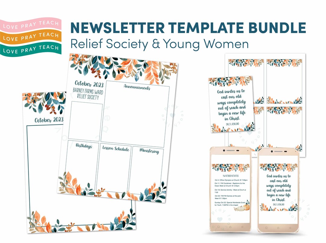 Editable Newsletter Bundle 10 - Etsy