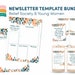 Editable Primary Newsletter Template Bundle 2 Three Designs Included - Etsy
