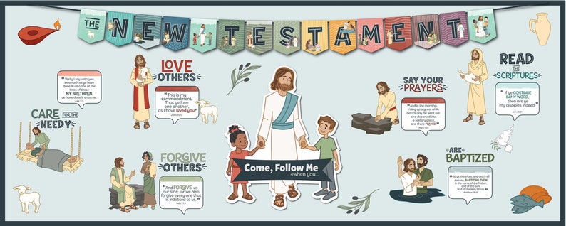 2023 Primary New Testament Theme Packet Bulletin Board - Etsy