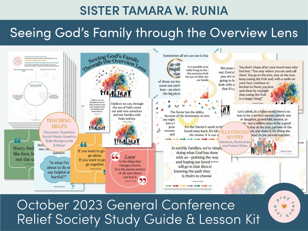 October 2023 General Conference: Sister Tamara W. Runia "seeing God's ...