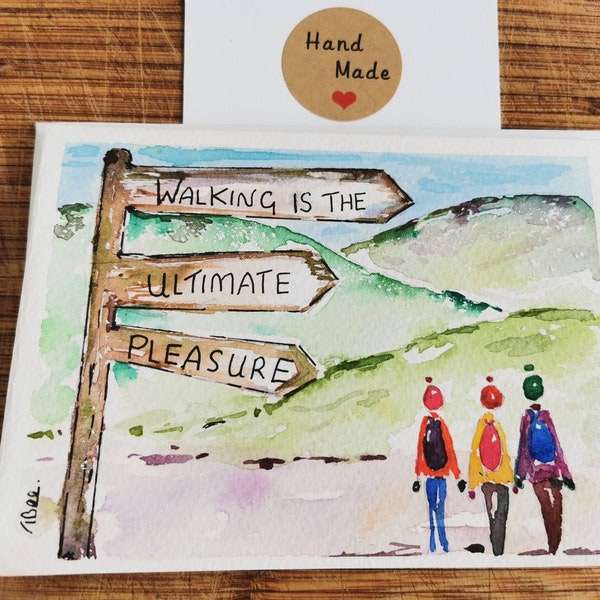 Handpainted Card - Etsy