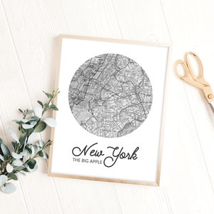Famous City Nicknames Map Print Printable Map Wall Art Decor - Etsy