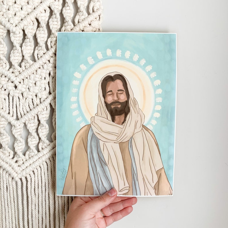 Painting of the Savior Christ Painting LDS Printable Wall - Etsy