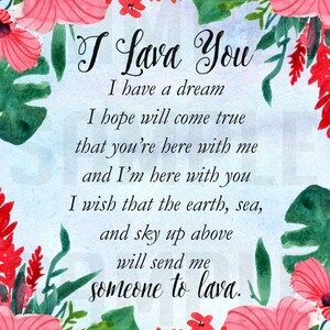 Lava Lyric Art Print Hawaiian Printable Wall Art Decor - Etsy