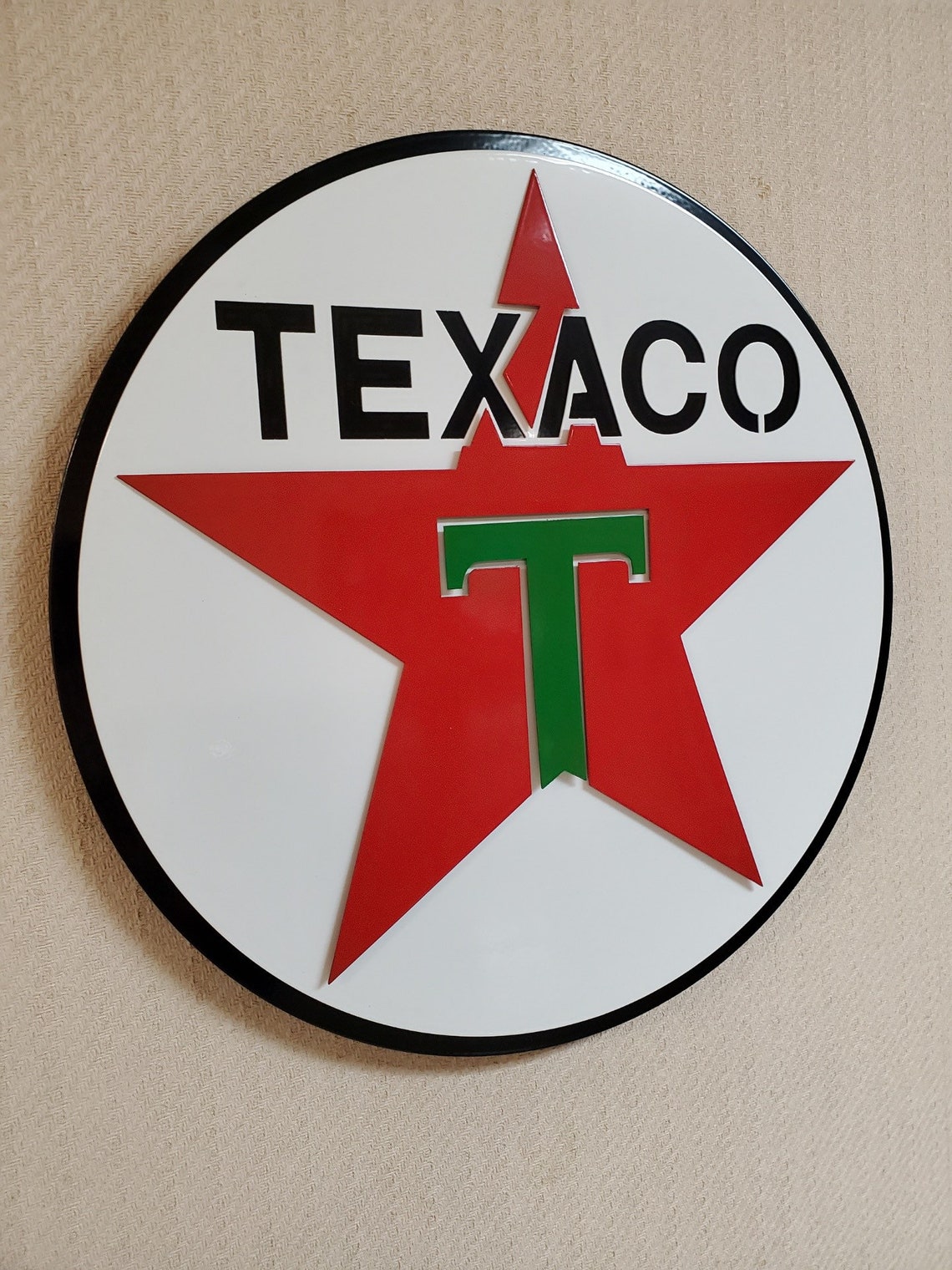 TEXACO GAS - 3-D -metal Wall Sign- - Etsy