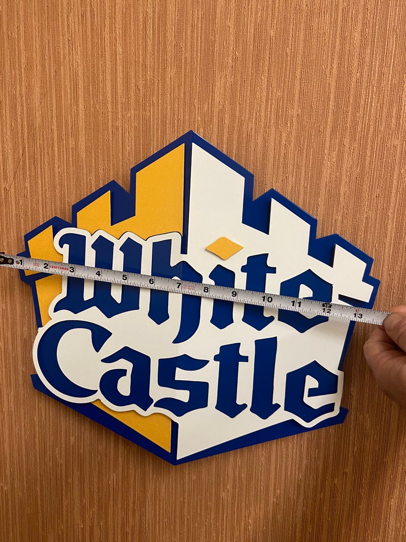 WHITE CASTLE - 3-D- Metal Wall Sign- - Etsy