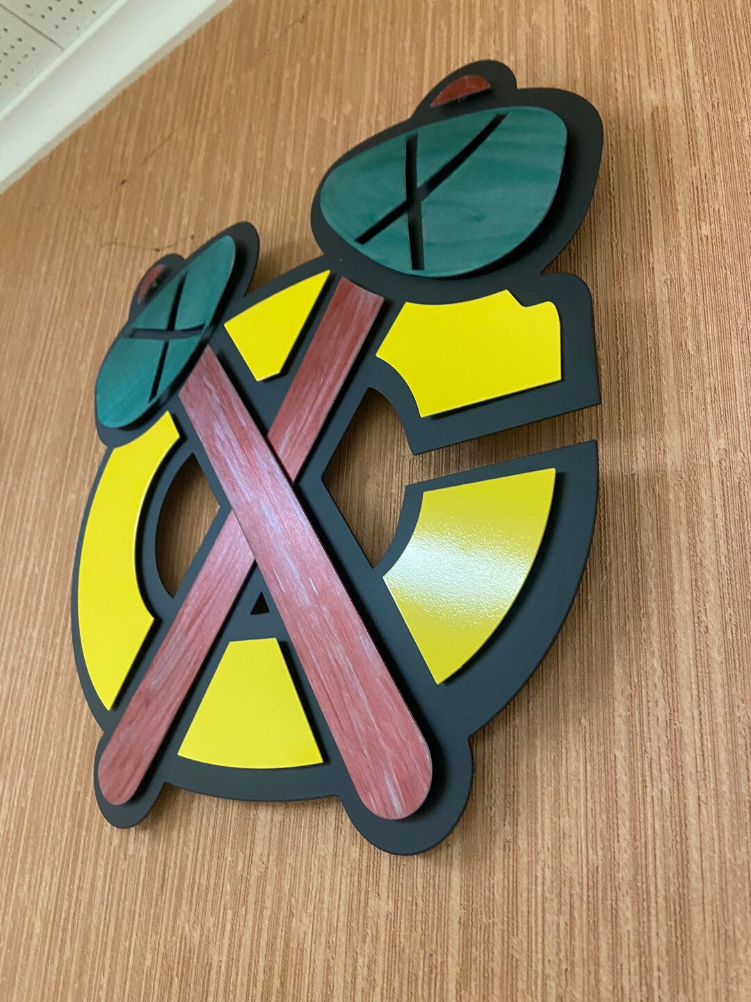 CHICAGO BLACKHAWKS TOMAHAWKS 3-D Metal Wall Logo - Etsy