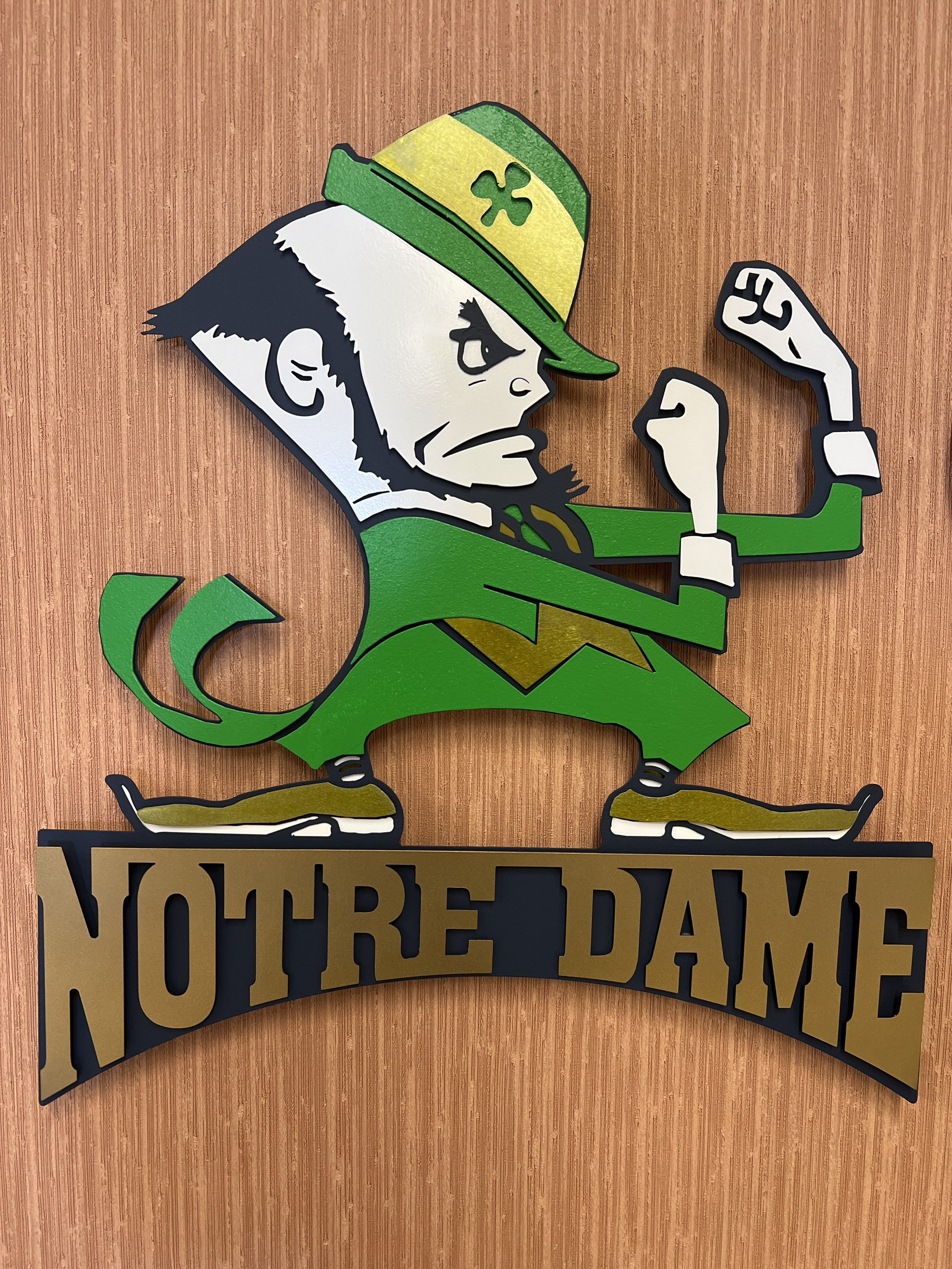 NOTRE DAME 3-D Metal Wall Logo - Etsy