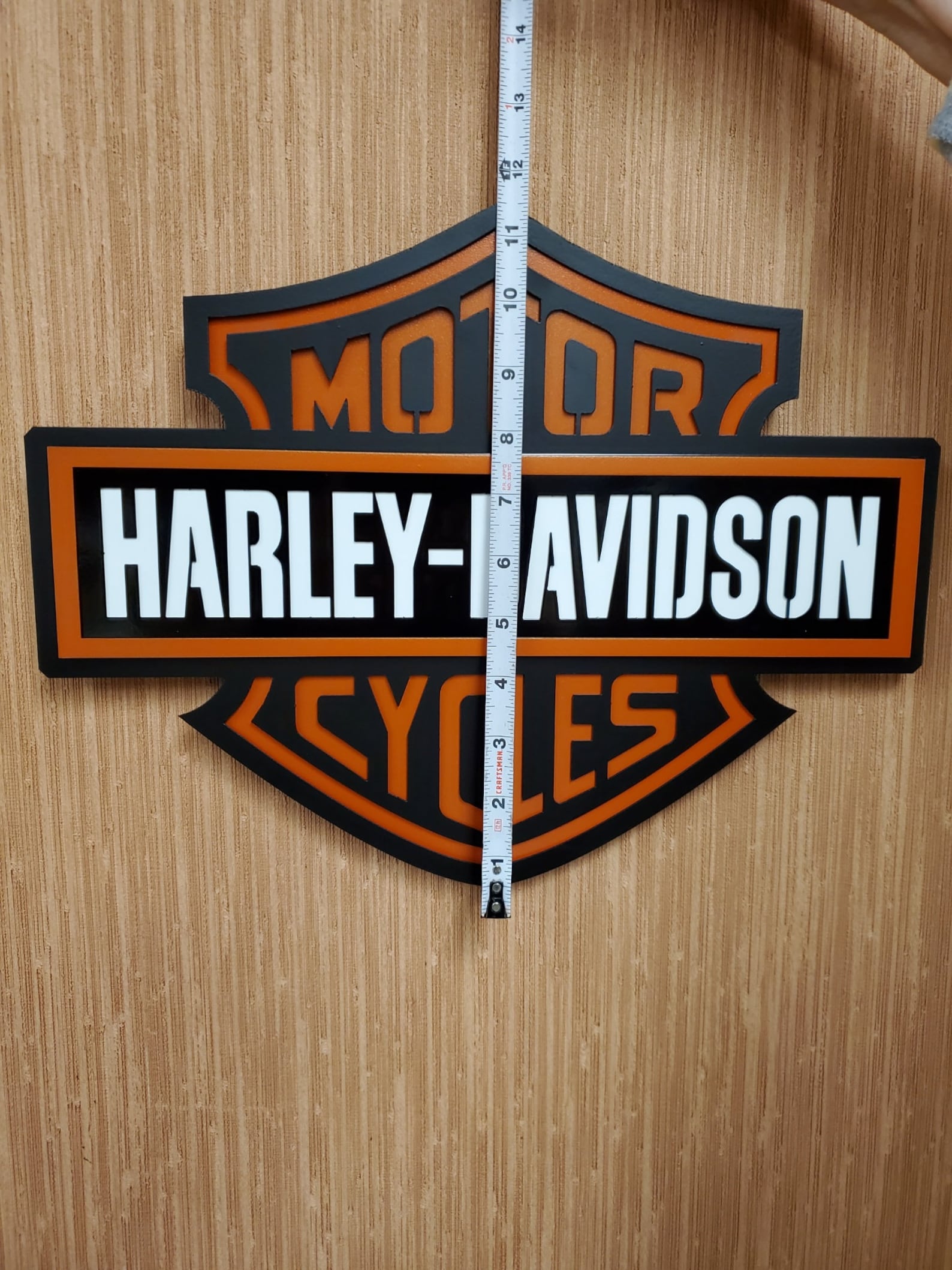 Harley Davidson 3 D Metal Wall Sign Etsy