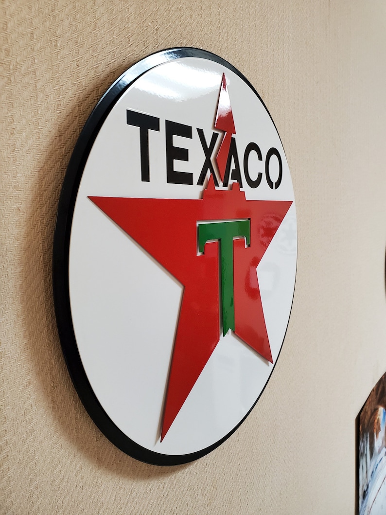 TEXACO GAS - 3-D -metal Wall Sign- - Etsy