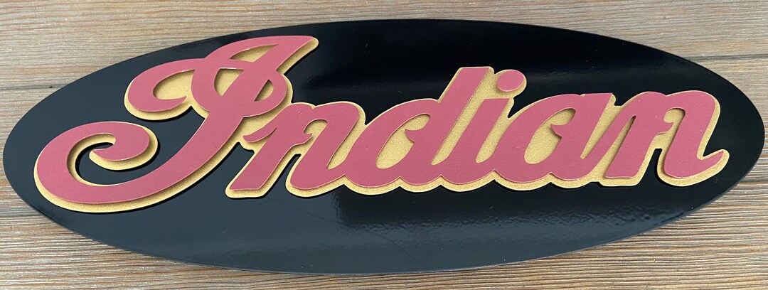 INDIAN MOTORCYCLE - 3-D -metal Wall Sign- - Etsy