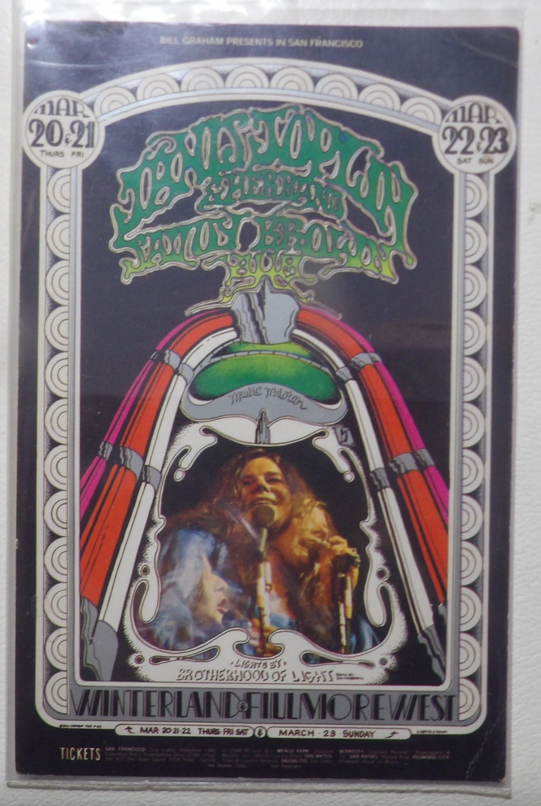 Janis Joplin and Savoy Brown 1969 Winterland and Fillmore West Bill ...