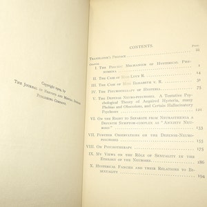 Sigmund Freud Selected Papers on Hysteria and Other Psychoneuroses 1909 ...