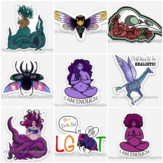 CUSTOM ART: Sticker Design & 100 Stickers - Etsy