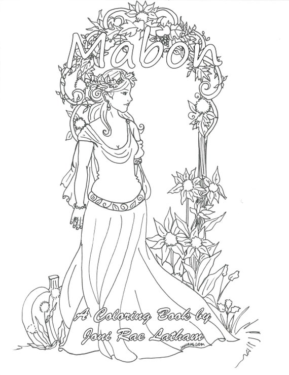 Mabon PDF Coloring Book | Etsy