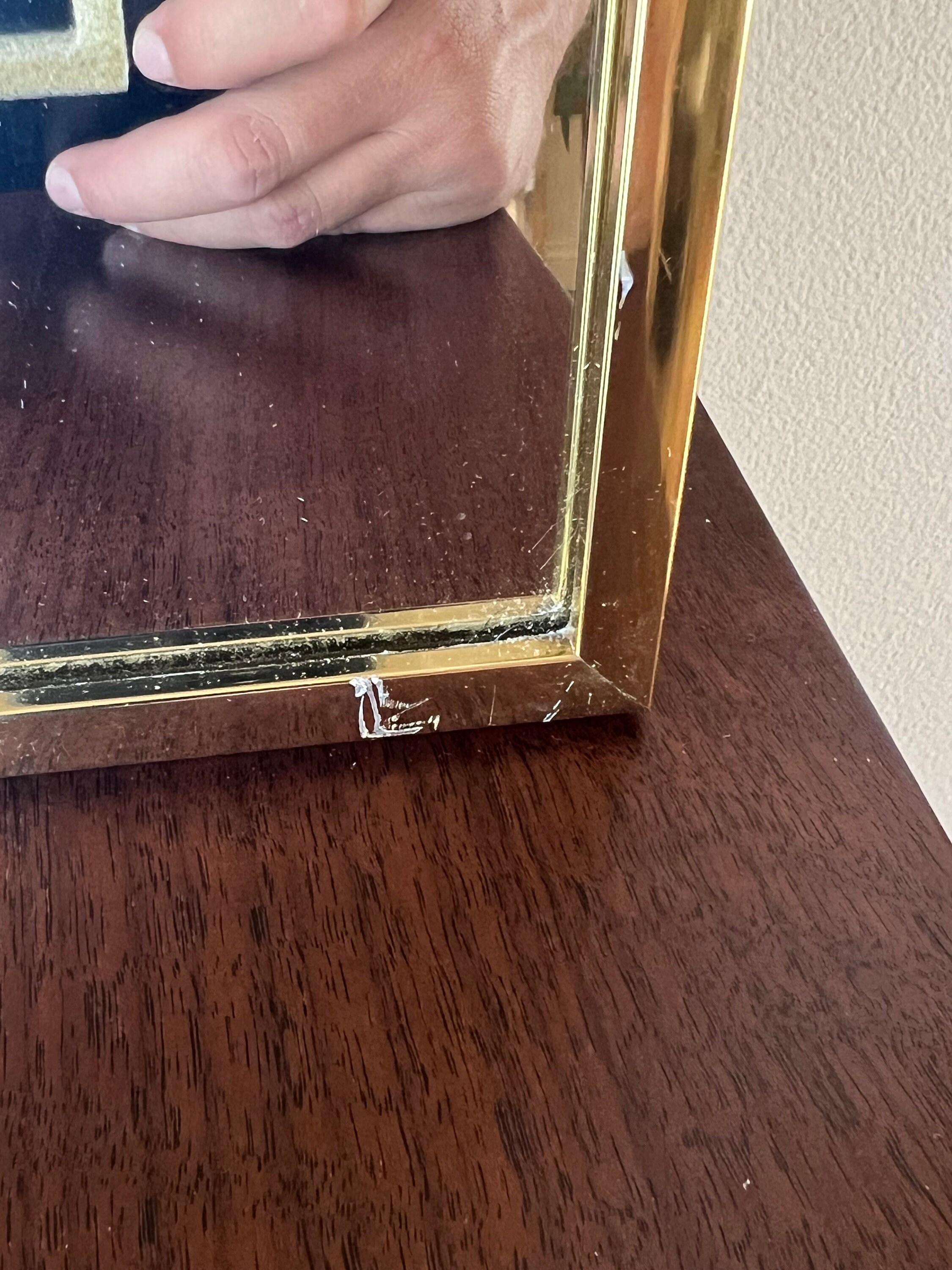 Vintage Postmodern 1980s Square Wall Mirror Windsor Brass - Etsy