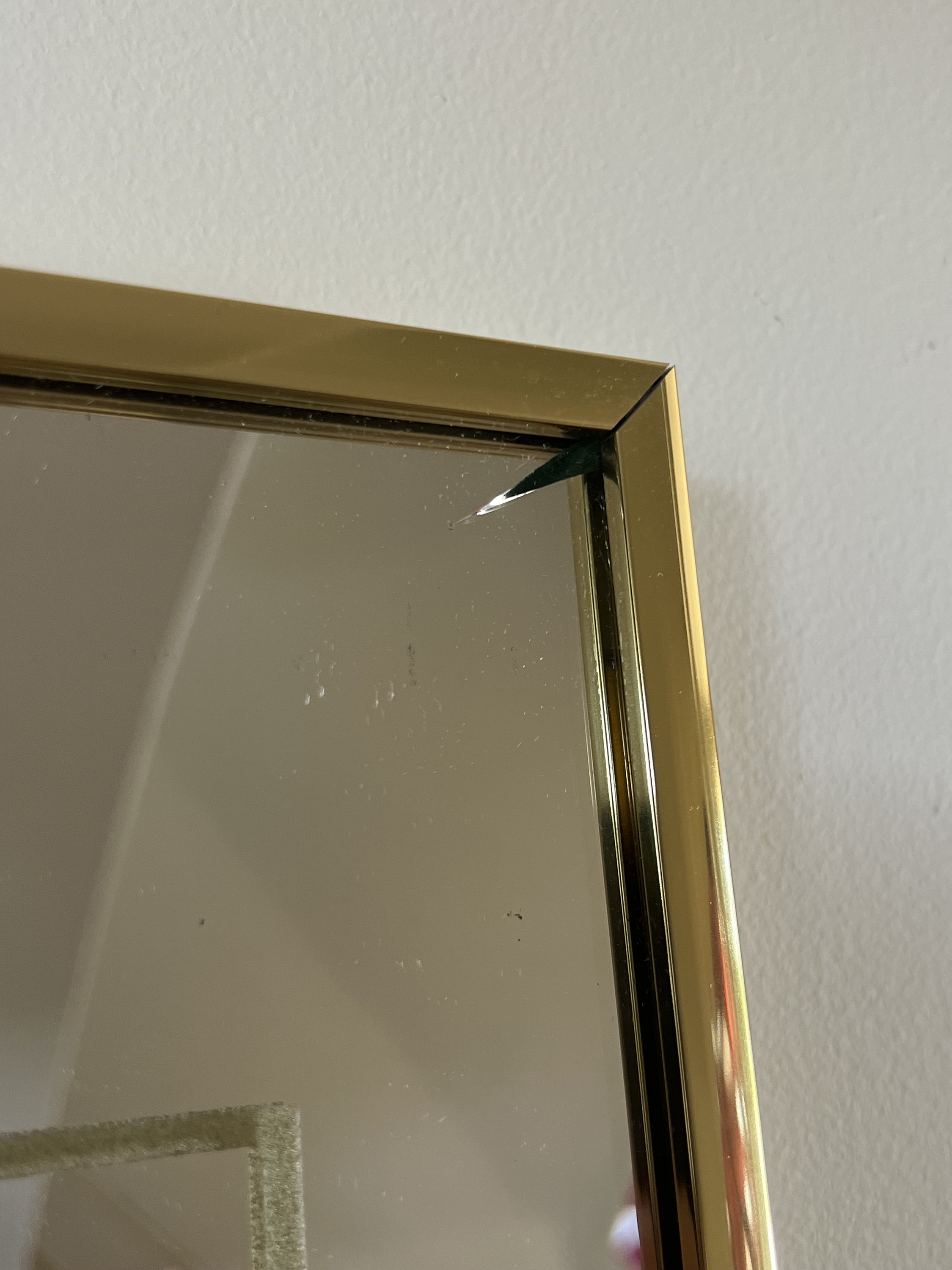 Vintage Postmodern 1980s Square Wall Mirror Windsor Brass - Etsy